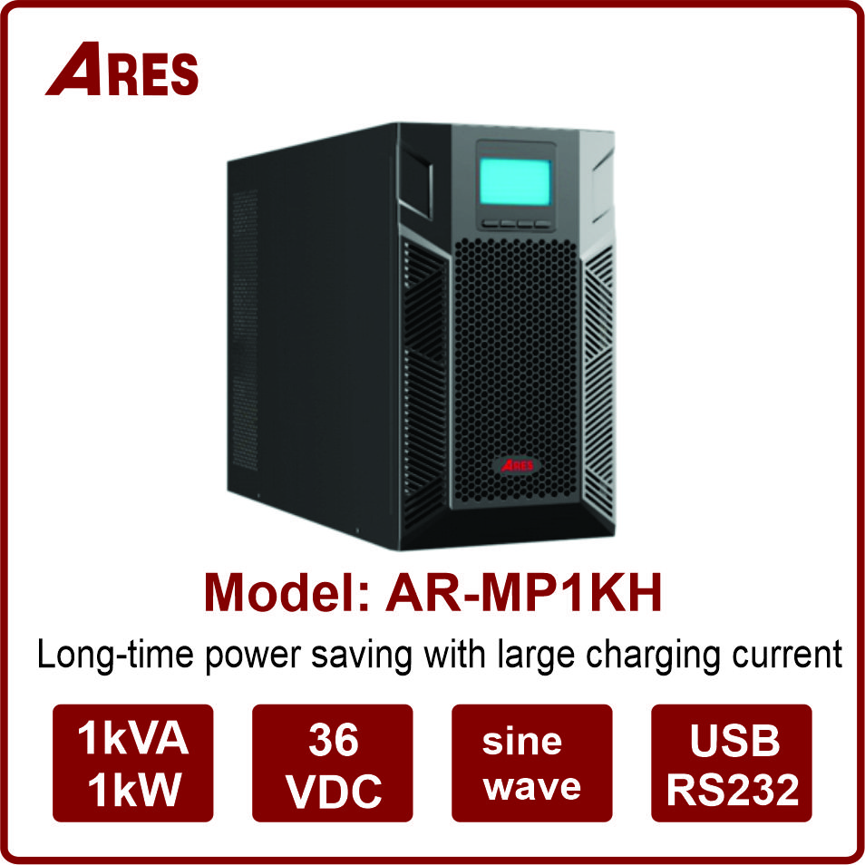 UPS ARES AR-MP1KS 1KVA (1000W) ONLINE